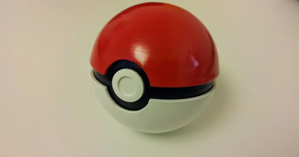 Working Pokeball von BrooksM | Kostenloses STL-Modell herunterladen ...