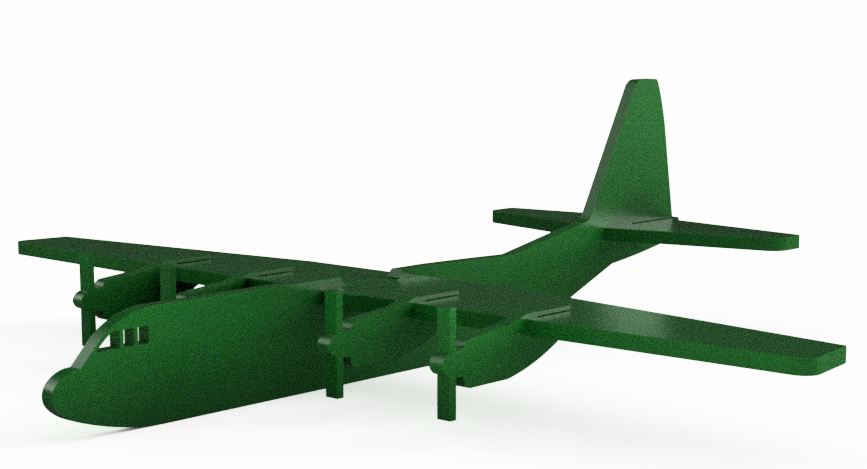 C130 kit card Famous Planes by Zenlayne | Download free STL model ...