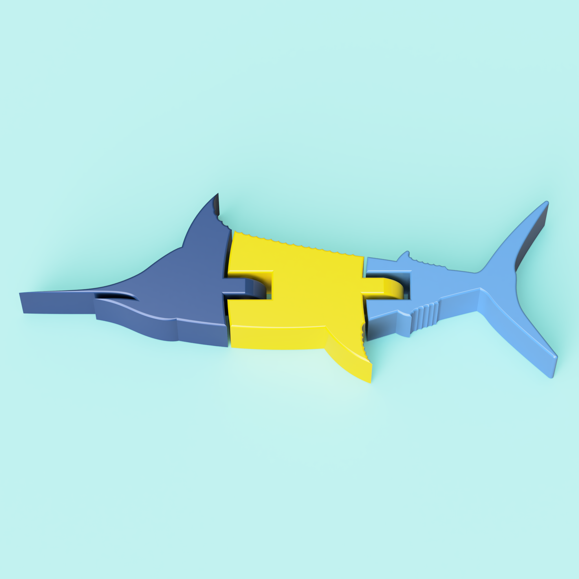 Articulated Marlin von Form 3D | Kostenloses STL-Modell herunterladen ...