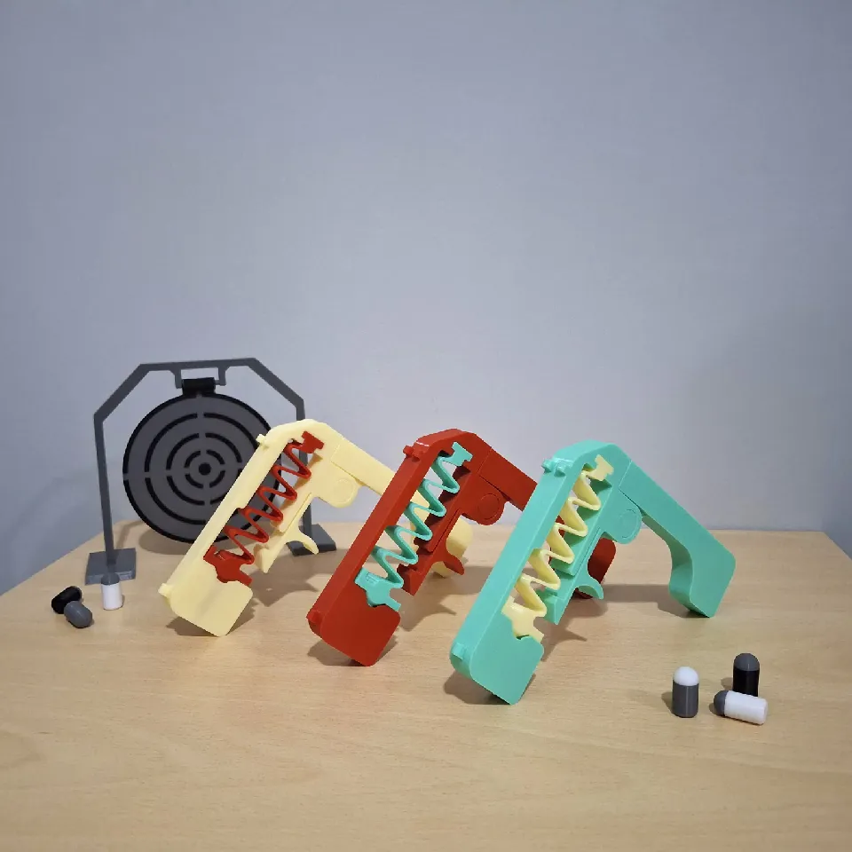 Foldable Spring Gun - Shoots fake bullets by LucaDilo | Download free ...