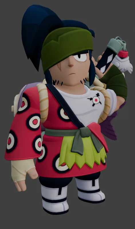 Kenji - Brawl Stars by GoatGamez | Download free STL model | Printables.com