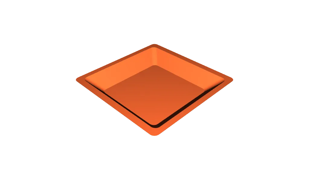 Square Drip Tray by rainbowvcd | Download free STL model | Printables.com