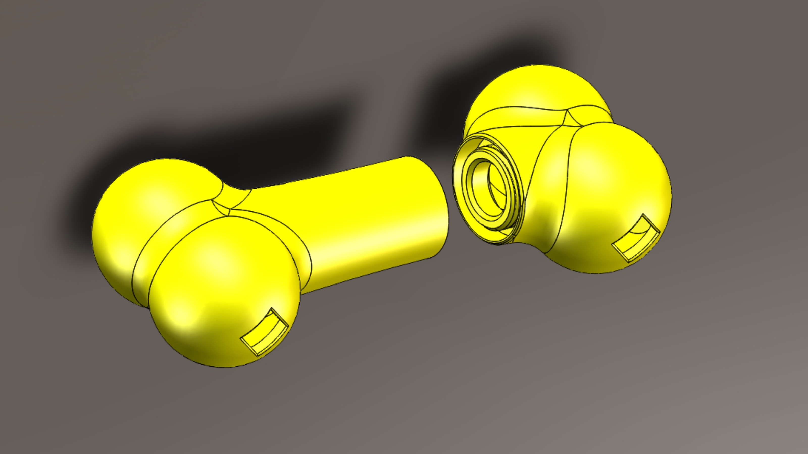 Treat Dispensing Bone by SSSR_SH | Download free STL model | Printables.com