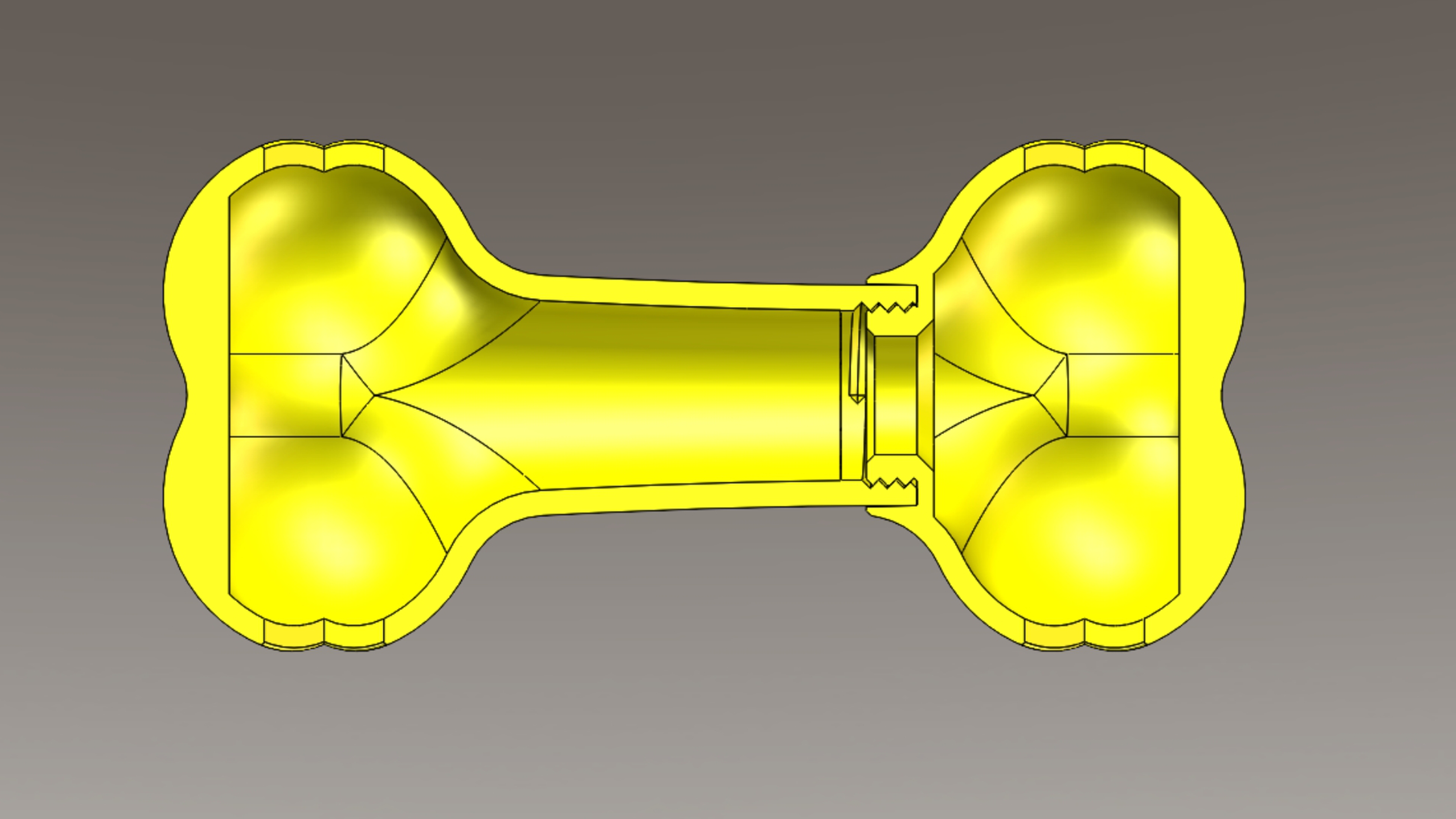 Treat Dispensing Bone by SSSR_SH | Download free STL model | Printables.com