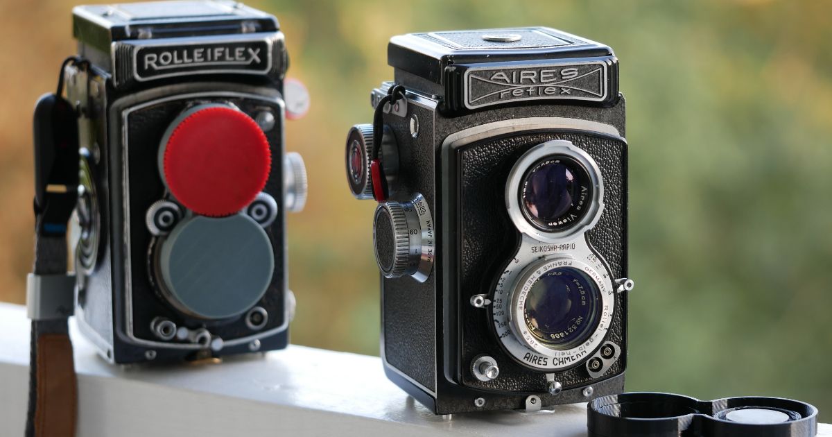 Lens cap for TLR with mounted filter, bayonet 1 (Aires reflex ...