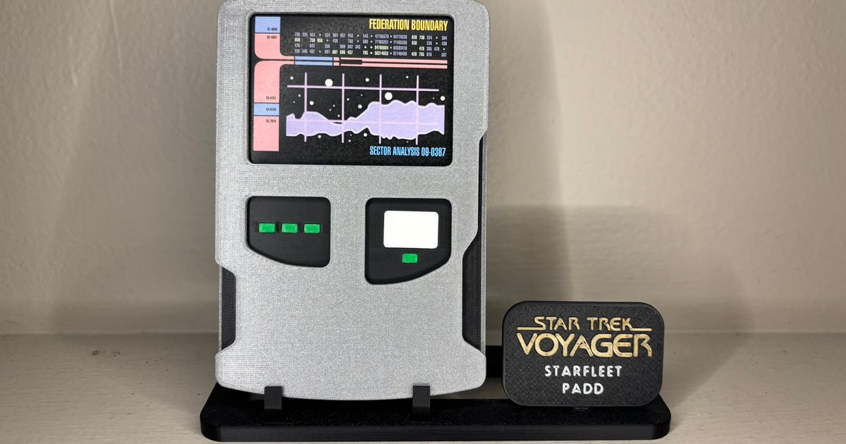 Star Trek: Voyager Small PADD by 𝗨𝗻𝗶𝗺𝗮𝘁𝗿𝗶𝘅𝗥𝗲𝗱🪐🌠 | Download free STL ...