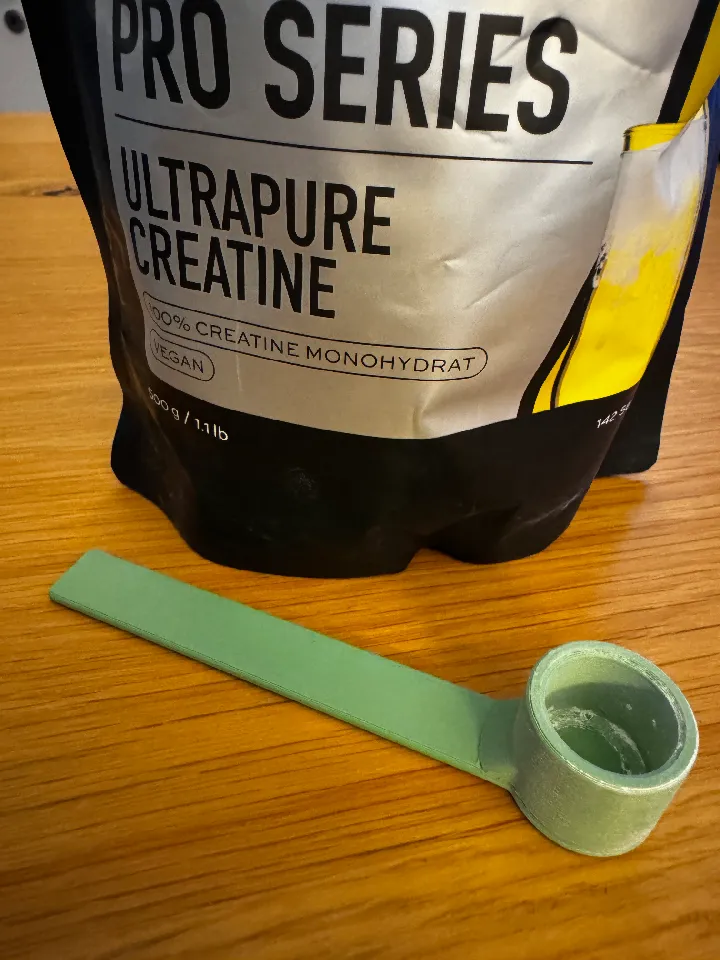 3,5g creatine scoop (long) by Nicsey | Download free STL model | Printables.com