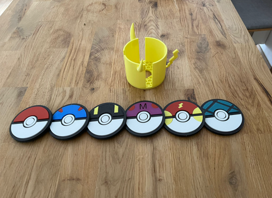 Pokemon Coasters (With AMS) by infinimorph_eni - MakerWorld