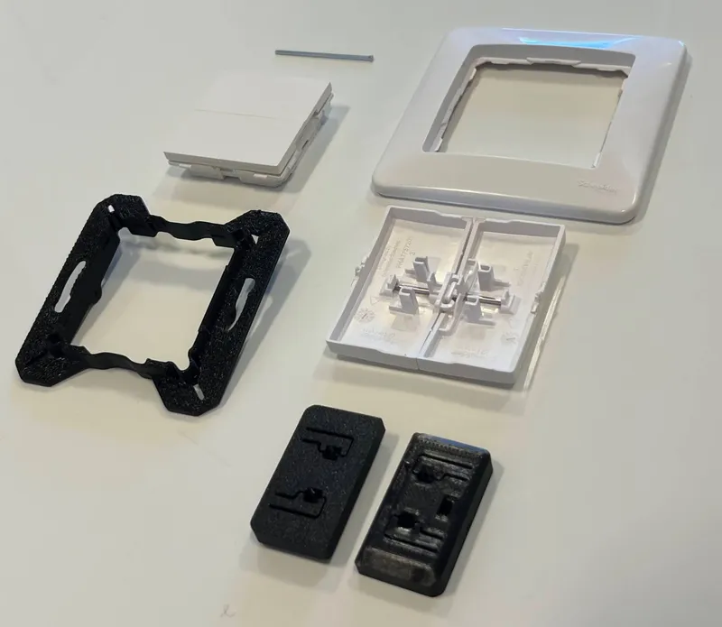 Shelly BLU Wall Switch 4 inside Schneider Sedna Switch by PVAV ...