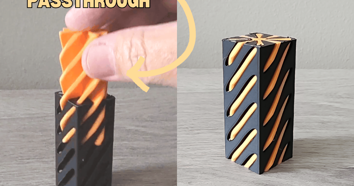 Square Impossible Passthrough by Atro | Download free STL model ...