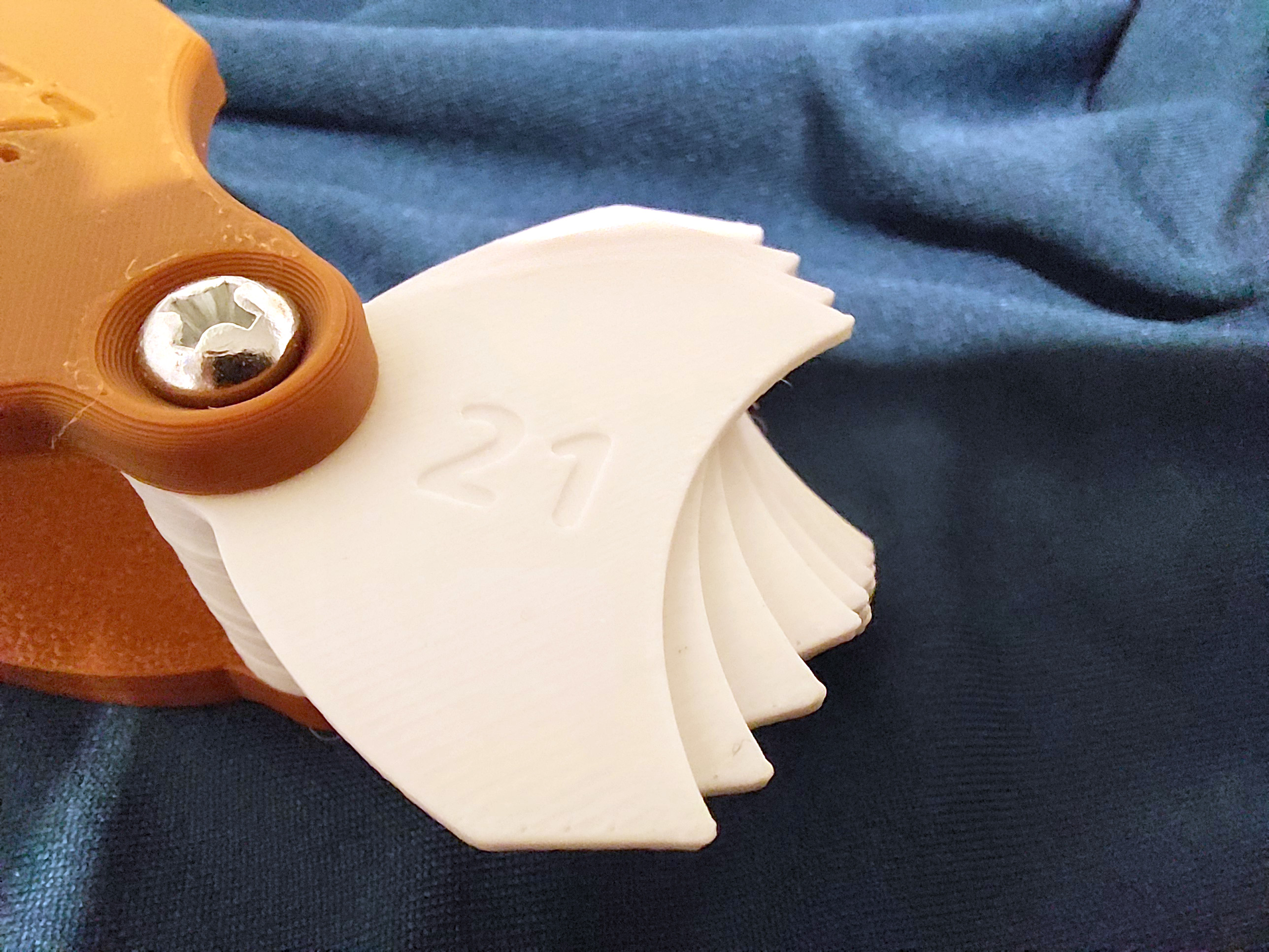 Radius Gauge 21 - 40 by PrintsCharming | Download free STL model ...