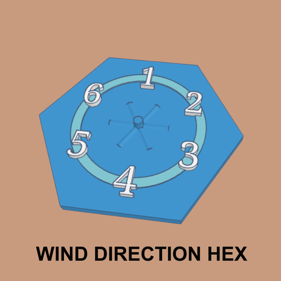 Mantic Worms! (The Board Game) ALL Tokens + Wind Direction Hex (Updated ...