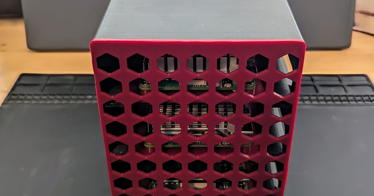 Raspberry Pi Cluster Case (4 Bay) by BIGATL22 | Download free STL model ...
