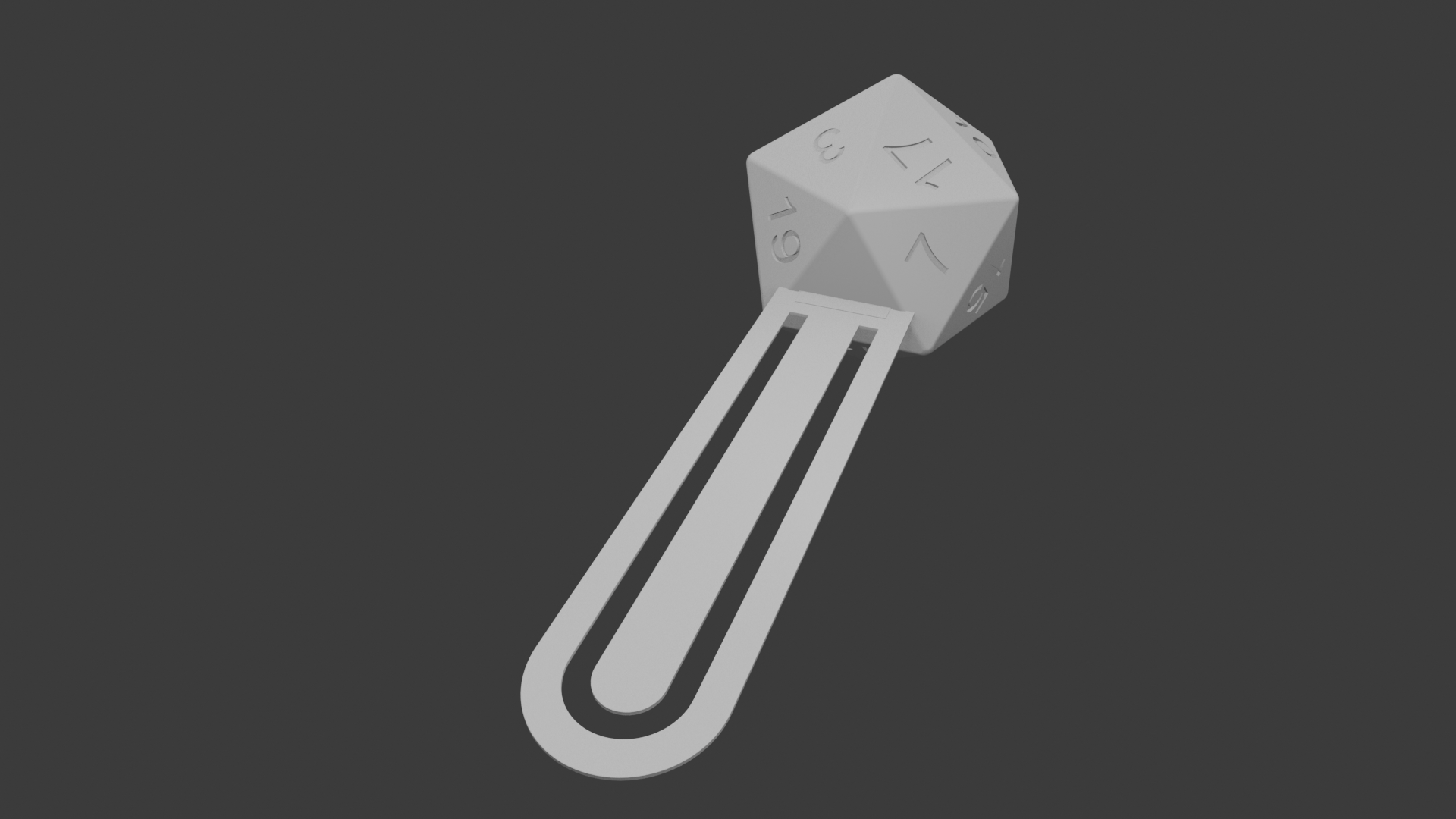 Bookmark D20 3D by PrintCube3D | Download free STL model | Printables.com