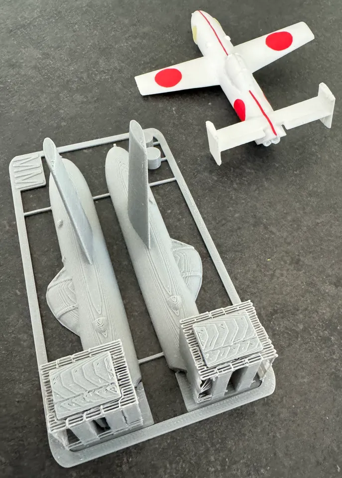 Yokosuka Mxy7 Ohka Kamikaze Kit Card By Mm Download Free Stl Model