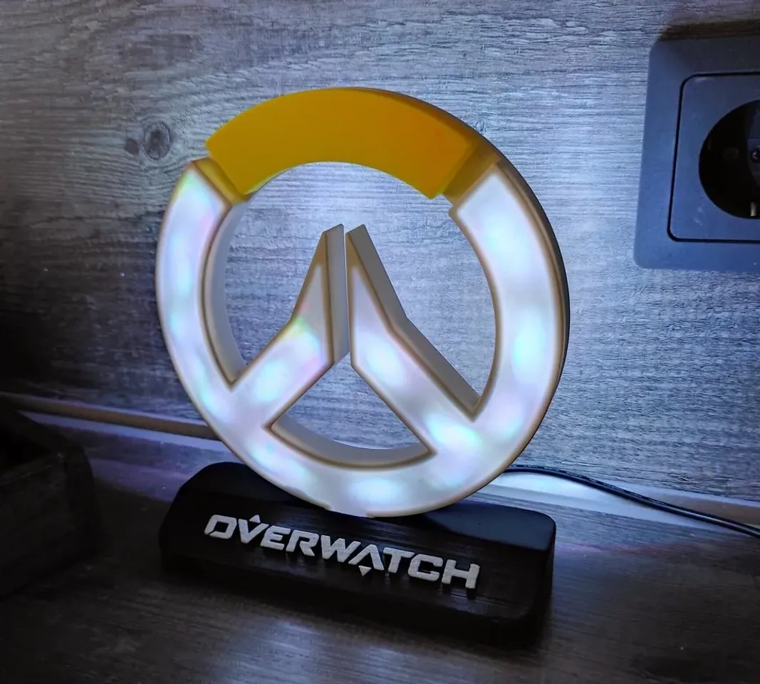 Overwatch Logo LED-Light by JrBlackRaider | Download free STL model ...