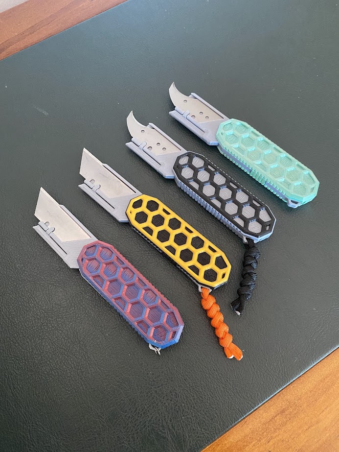 Mini HEX Foldable Utility Blade Holder V1 by Jt40_3d | Download free ...