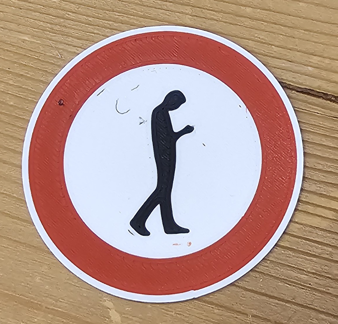 "Verkehrszeichen" keine Smombies (Mann)/ "Traffic sign" No Smombies ...