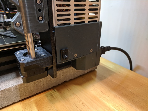 Prusa i3 MK3 PSU cover with rear power input by teookie | Download free ...