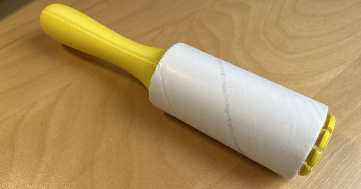 Ergonomic Lint Roller Handle by Lionel Draghi | Download free STL model ...