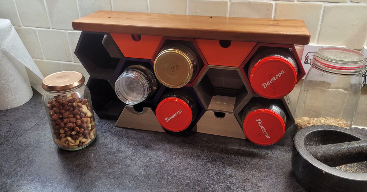 Jar Rack by Chaz | Download free STL model | Printables.com