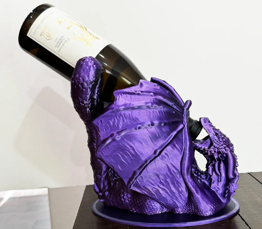 Dragon Wine Bottle Holder by Rob Beast (All Things STL) | Download free ...