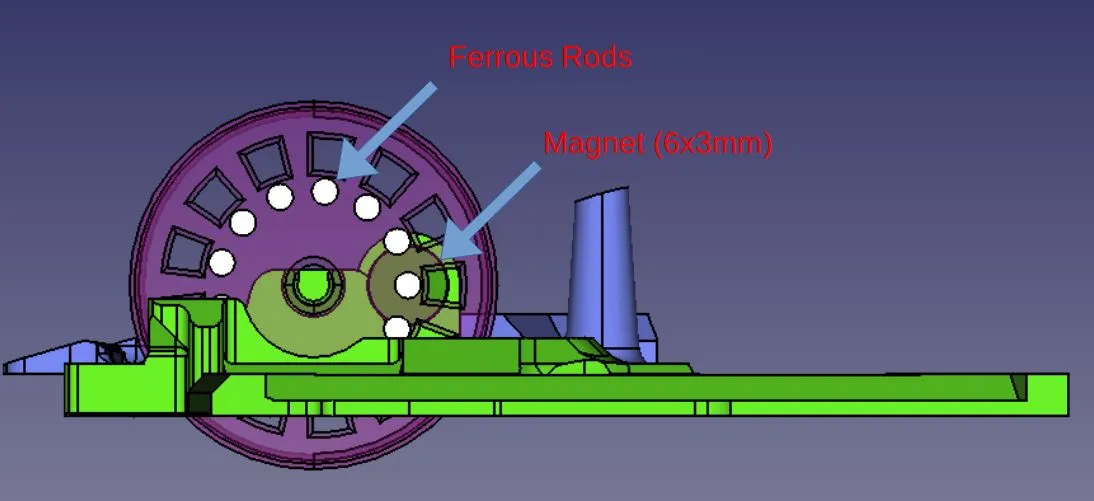Ploopy Mouse Scroll Wheel with Magnet Drag Break by LucidWolf | Download free STL model ...