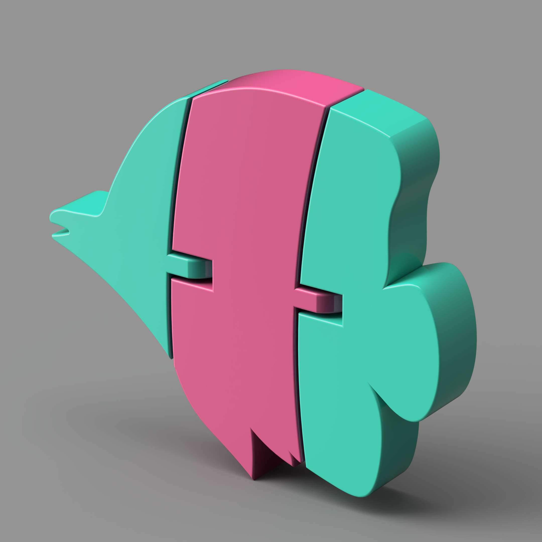 Articulated Tropical Fish by Form 3D | Download free STL model ...