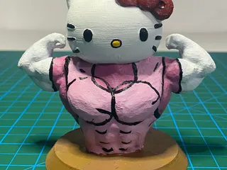 buff hello kitty by Xmakergt | Download free STL model | Printables.com