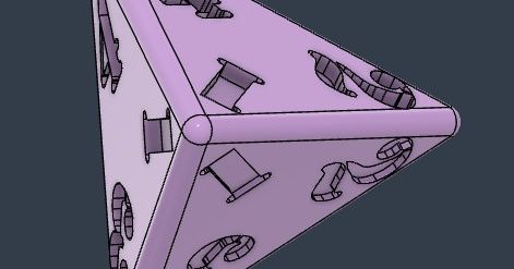 Dé 4 faces by Sined78 | Download free STL model | Printables.com