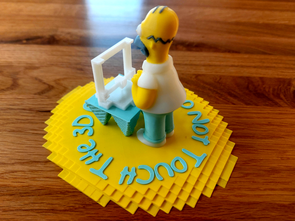 Homer Simpson - Do Not Touch My 3D Printer !!! by EngGraph | Download ...