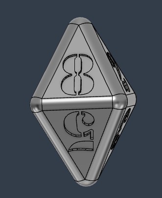 Dé 8 faces by Sined78 | Download free STL model | Printables.com