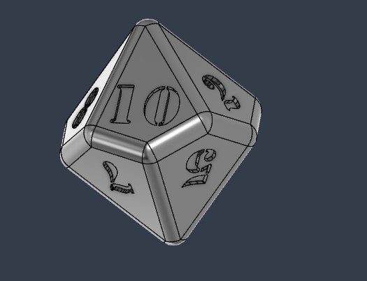Dé 10 faces by Sined78 | Download free STL model | Printables.com
