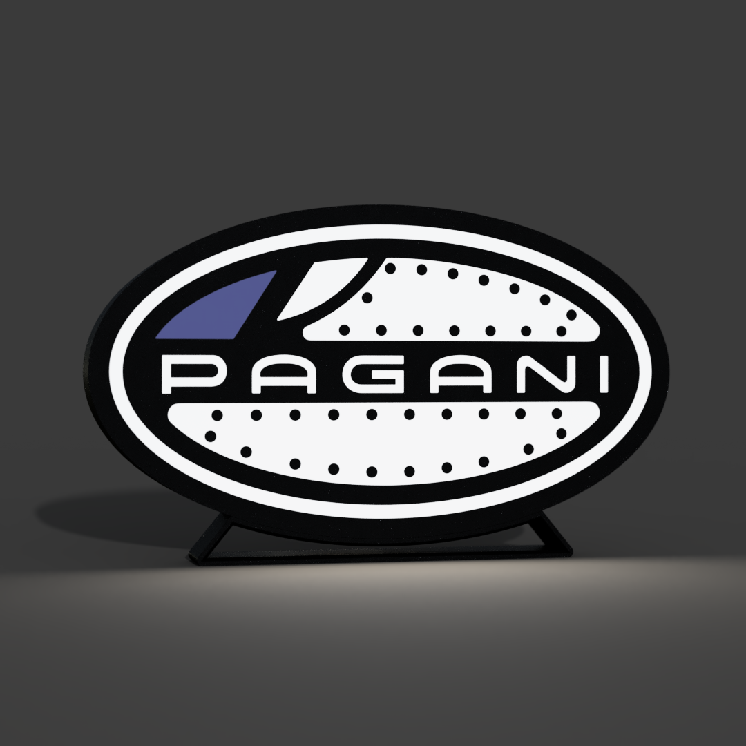 Pagani Logo Lightbox LED Lamp by braga3dprint | Printables Store