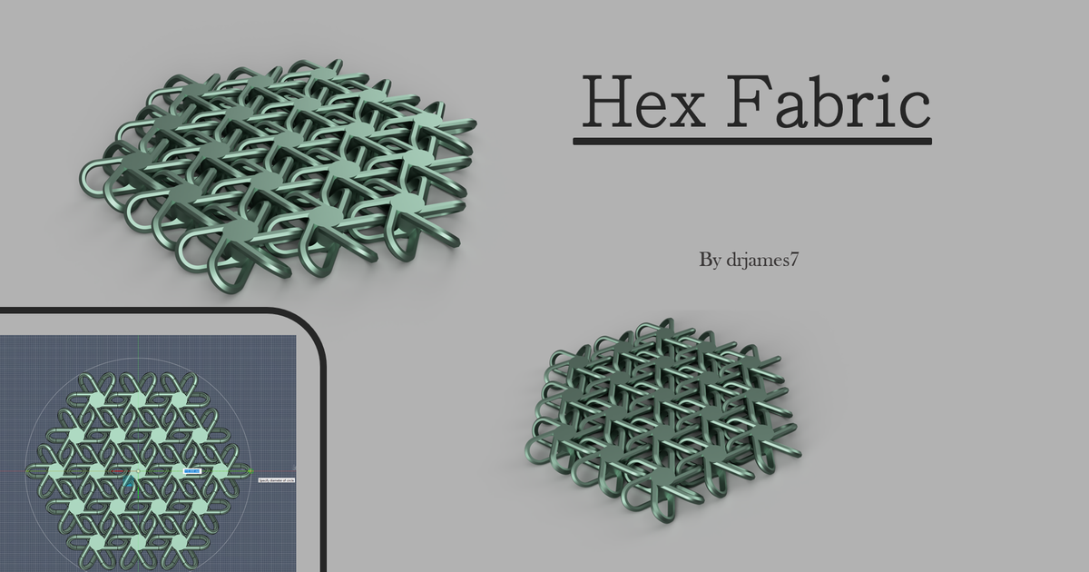 Hex Fabric by PRINTER JAM | Download free STL model | Printables.com