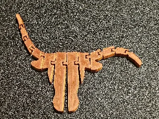 Flexi Bevo / Longhorns fidget toy by winsettr | Download free STL model ...