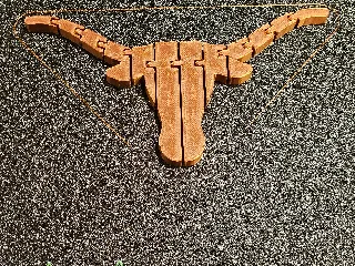 Flexi Bevo / Longhorns fidget toy by winsettr | Download free STL model ...