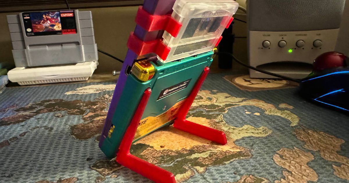 Game Boy Advance SP (Slate) Display Stand by makho | Download free STL ...