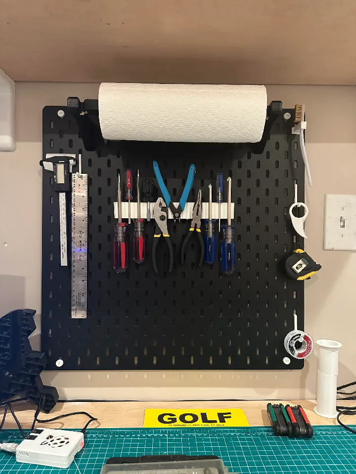 Ikea Skadis Screwdriver mount by Zachary Abdo | Download free STL model | Printables.com