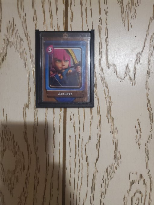 trading card holder (wall mount) by Plasma | Download free STL model ...