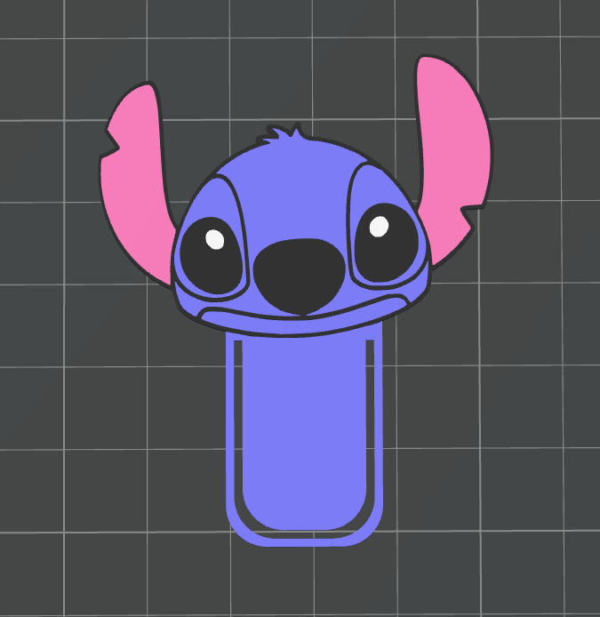 Stitch Bookmark by Milowshek | Download free STL model | Printables.com