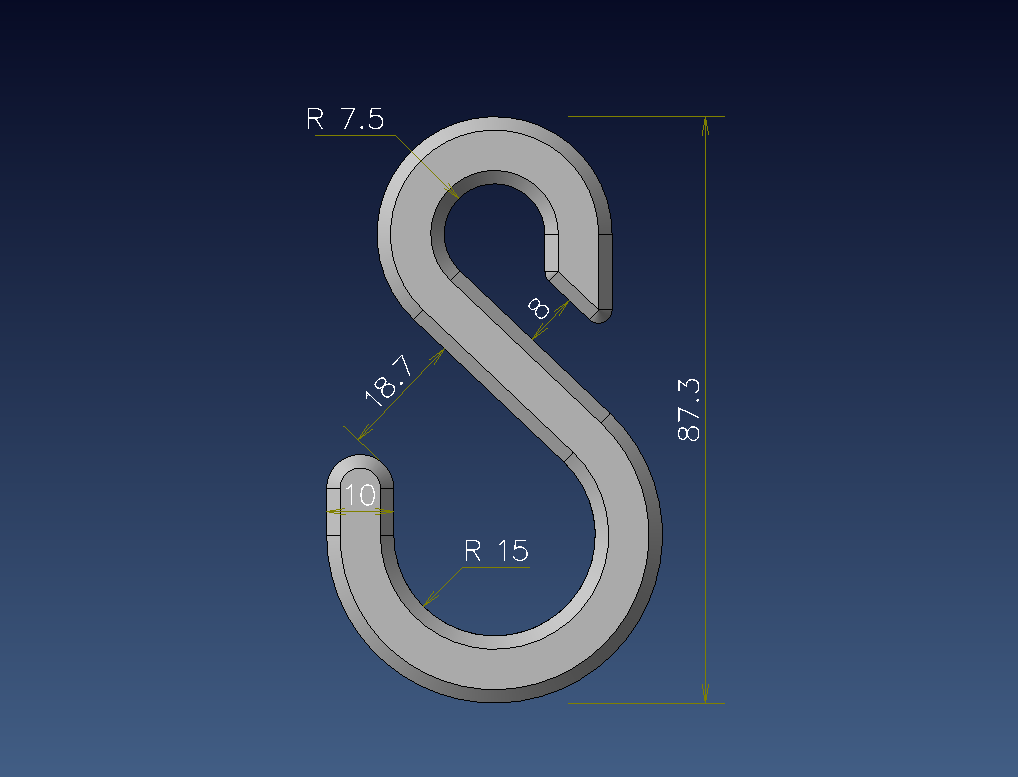 Simple hook by Carrier | Download free STL model | Printables.com