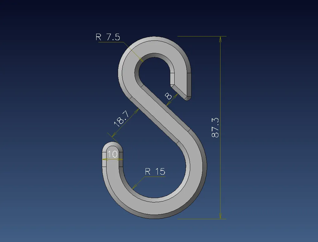 Simple hook by Carrier | Download free STL model | Printables.com
