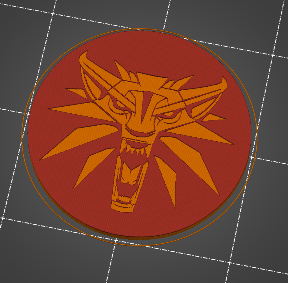 The Witcher Logo Inverted by Wes W | Download free STL model ...