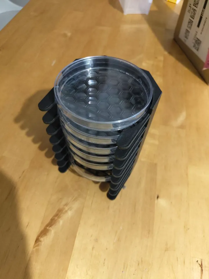 Petri dish rack by Sebastian | Download free STL model | Printables.com