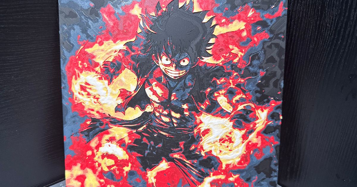 Hueforge_ONE PIECE_Monkey D. Luffy por 3D Smart | Descargar modelo STL ...