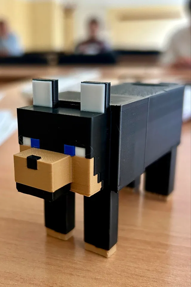 Minecraft Wolf pencil sharpener by Arnold | Download free STL model ...