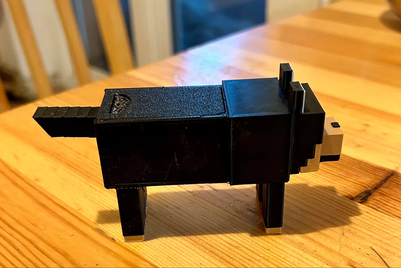 Minecraft Wolf pencil sharpener by Arnold | Download free STL model ...