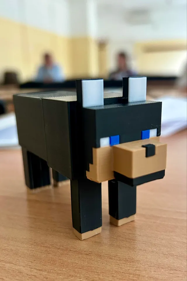 Minecraft Wolf pencil sharpener by Arnold | Download free STL model ...