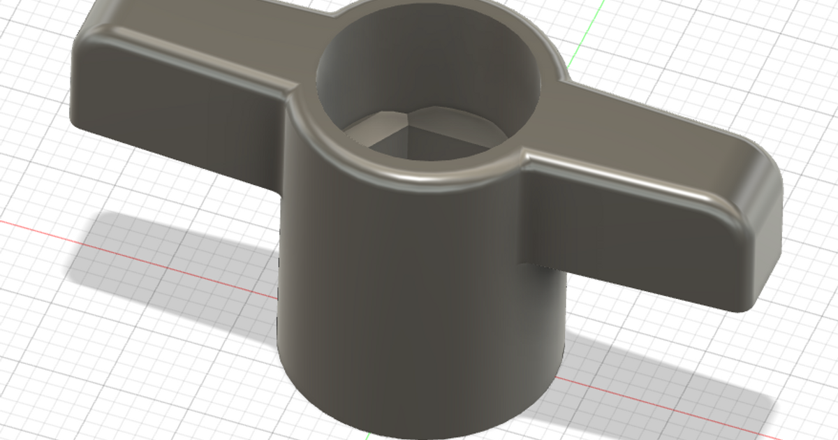 Turning handle for car roof rack by Polytrius | Download free STL model ...